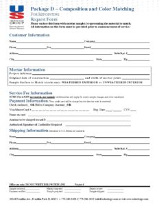 USHG – Composition and Color Matching Service For Repointing – Request ...