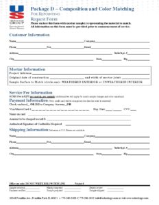 USHG – Composition and Color Matching Service For Repointing – Request ...